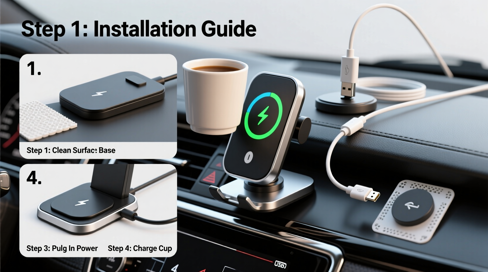 How to Install a Wireless Charging Cup Holder: Step-by-Step Guide