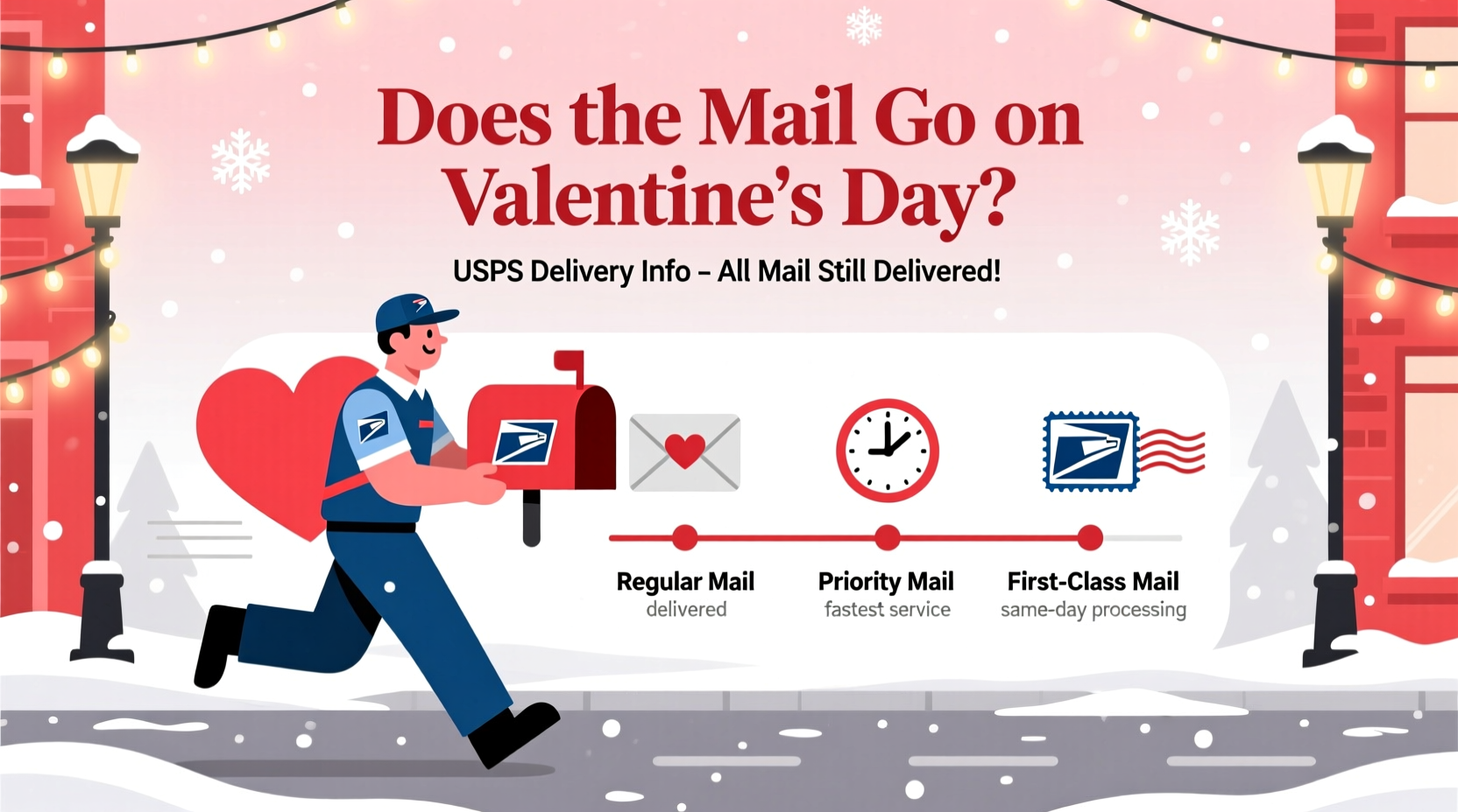 Does the Mail Go on Valentine's Day? USPS Delivery Info