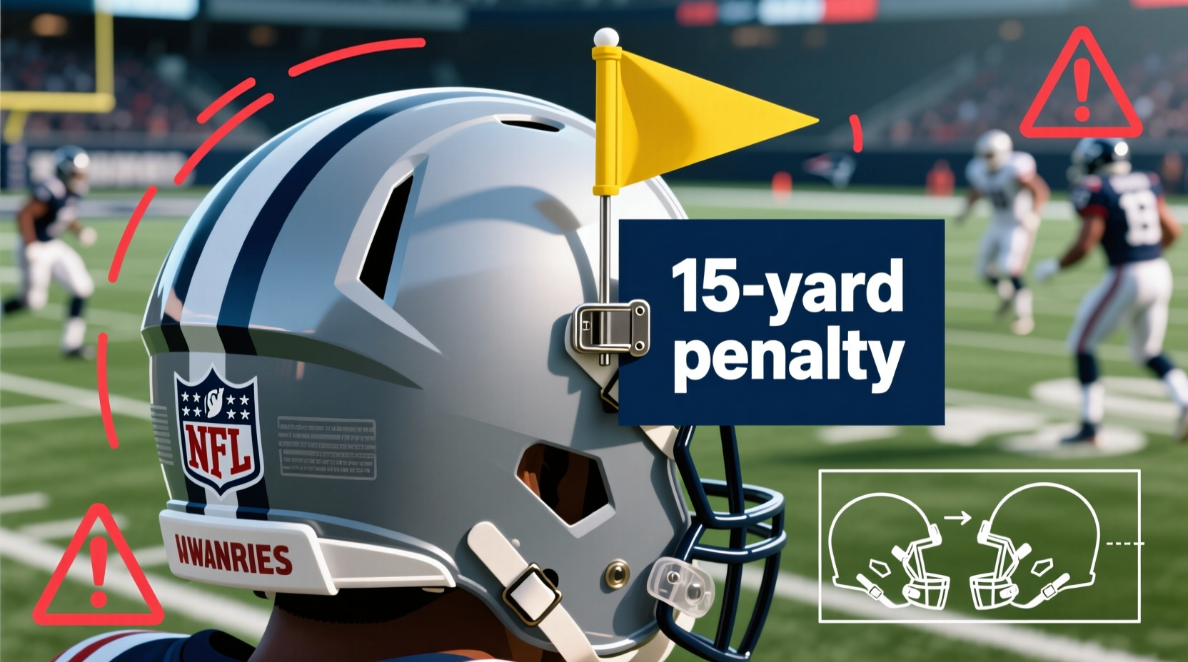 Why Do Nfl Players Have Flags On Helmets Meaning Explained