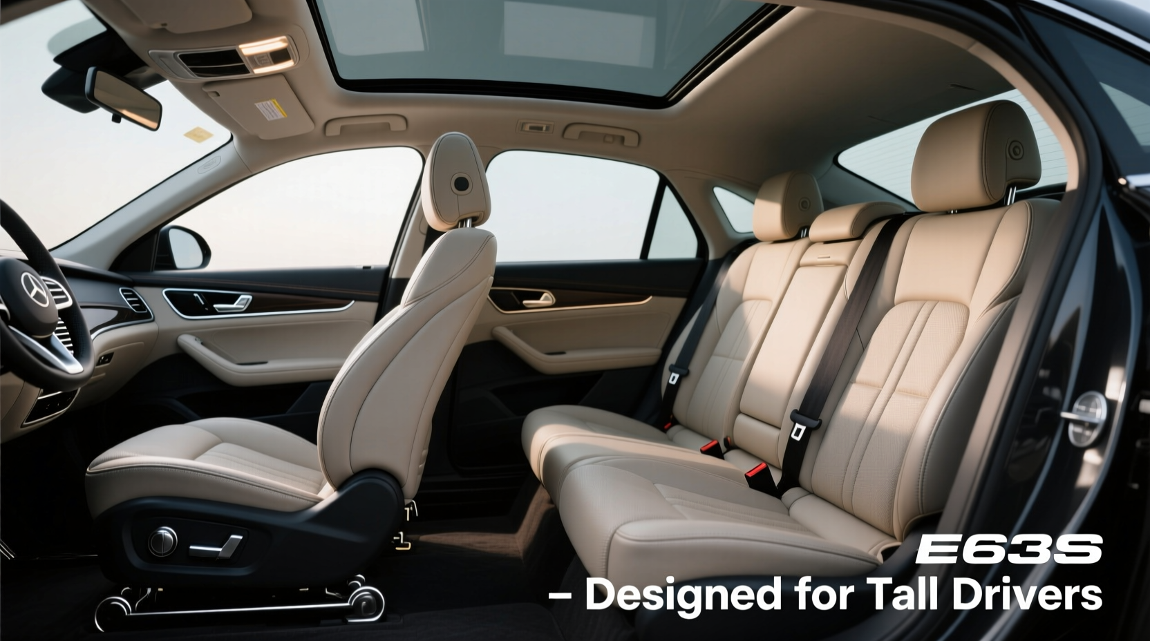 E63S Front & Rear Seat Height for Tall Drivers
