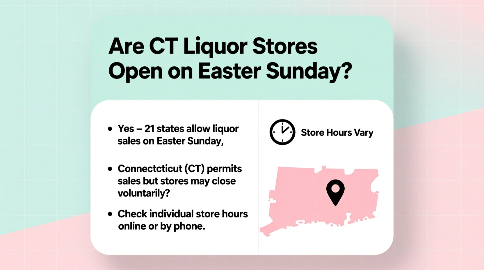 Are CT Liquor Stores Open on Easter Sunday?
