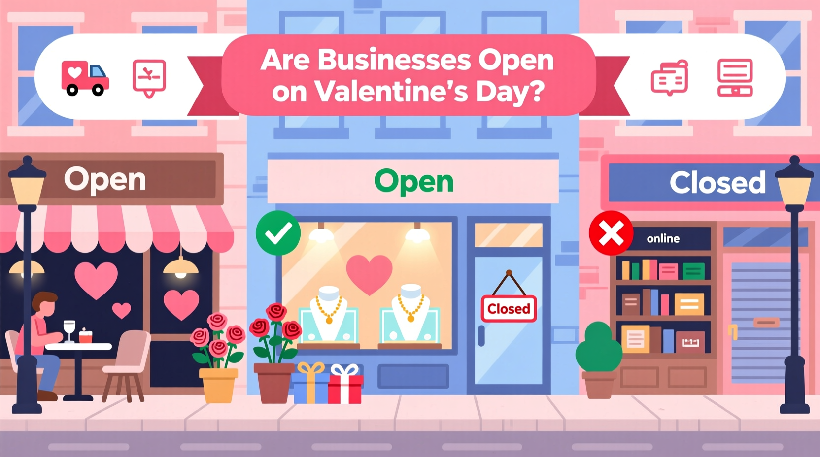 Are Businesses Open on Valentine's Day?