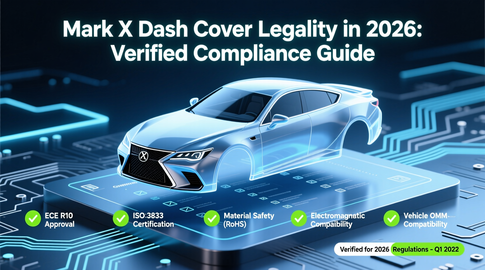 Mark X Dash Cover Legality in 2026: Verified Compliance Guide