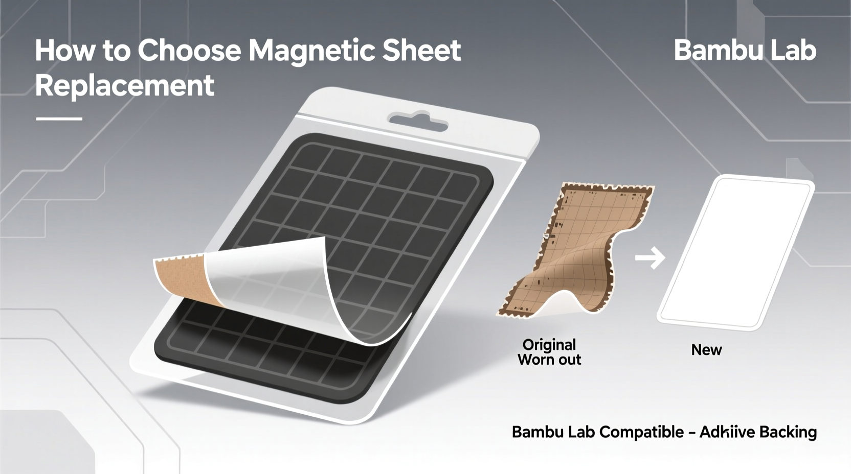 How to Choose Magnetic Sheet Bambu Lab with Adhesive Replacement