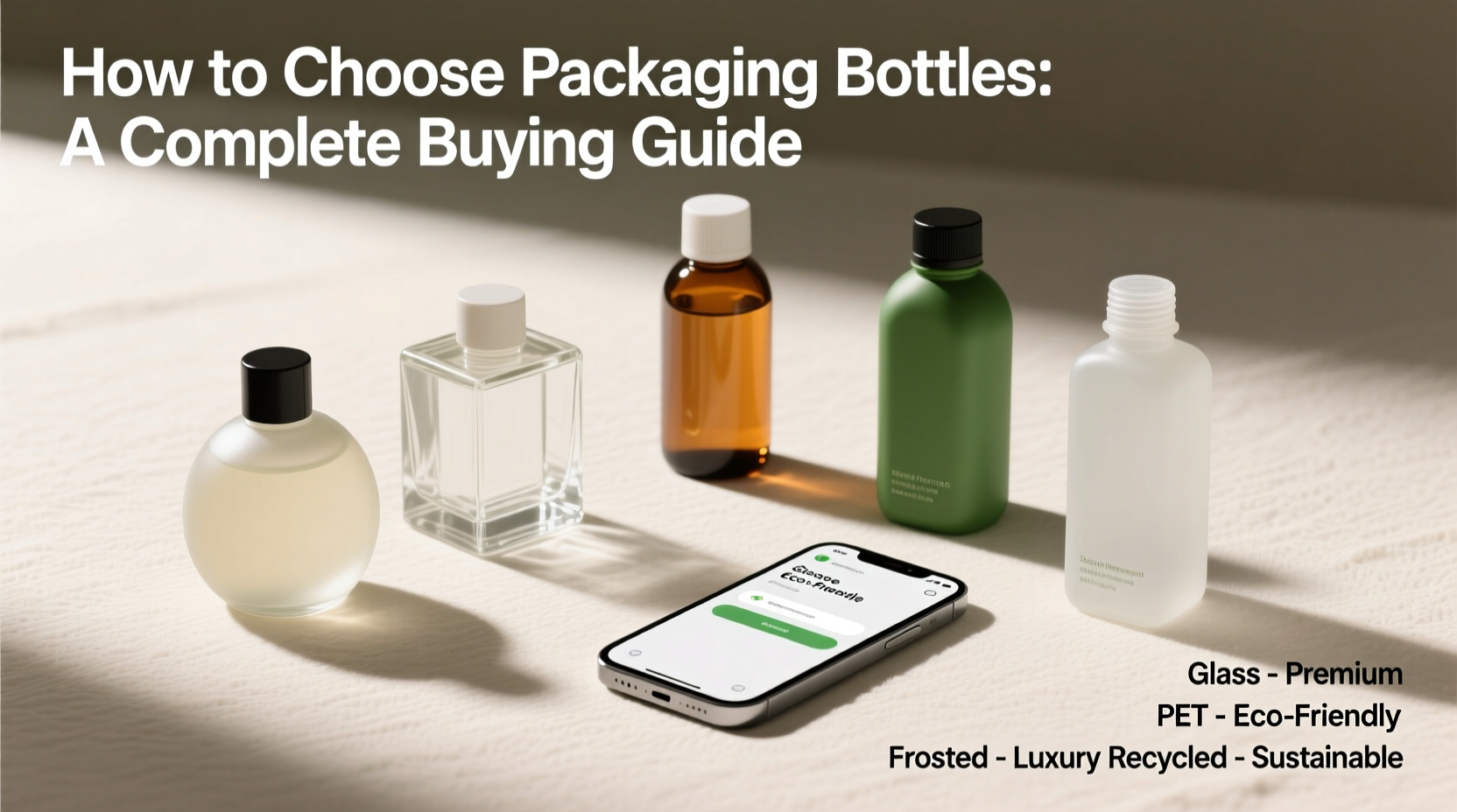 How to Choose Packaging Bottles: A Complete Buying Guide
