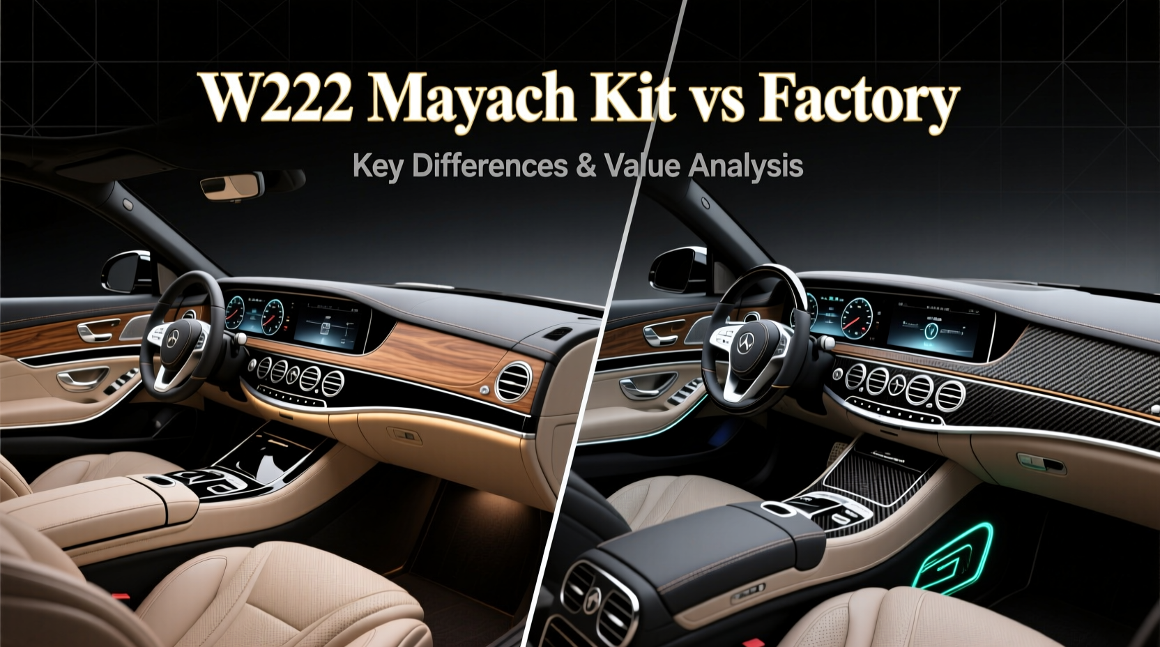 W222 Maybach Kit vs Factory: Key Differences & Value Analysis