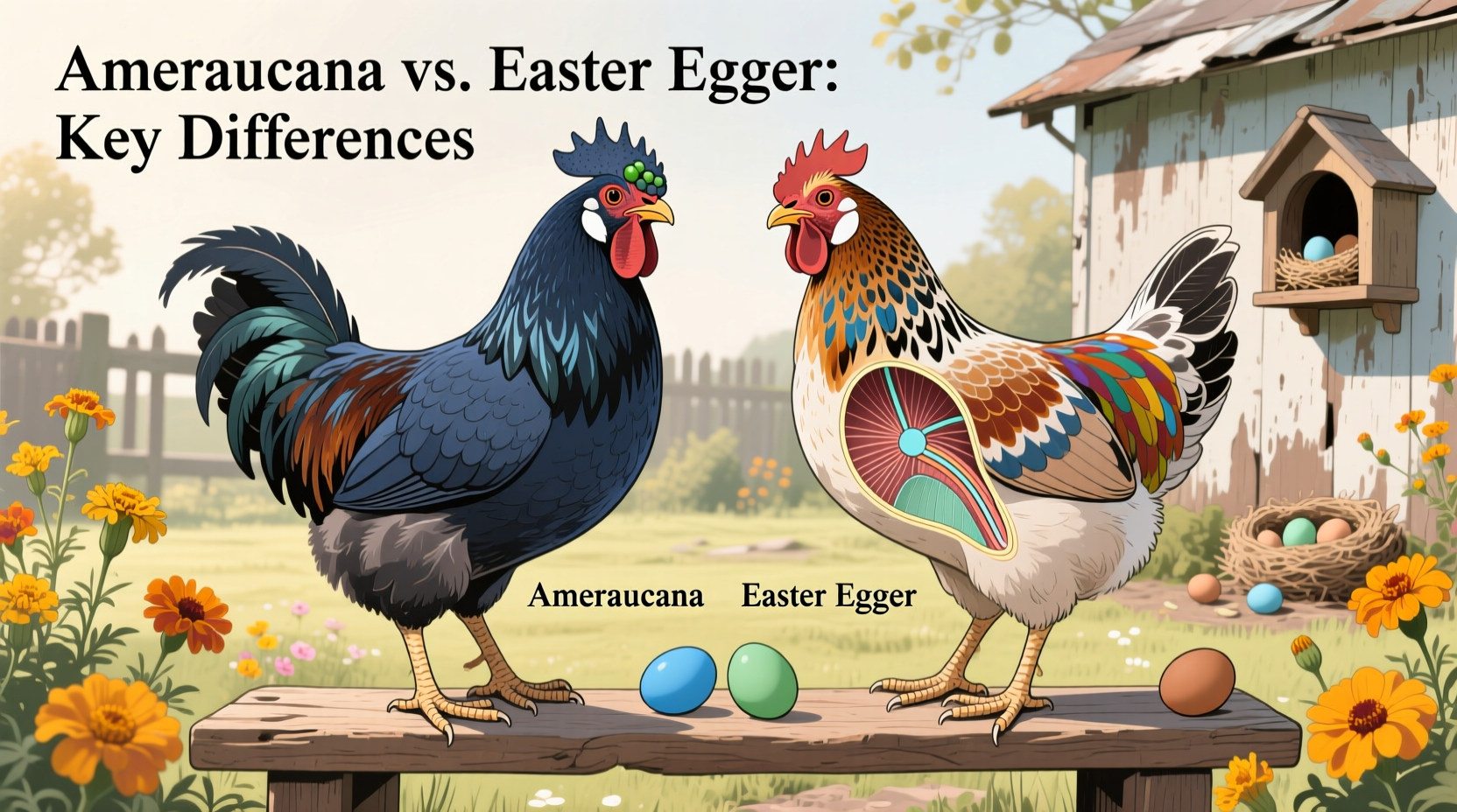 Are Ameraucana Chickens the Same as Easter Eggers?