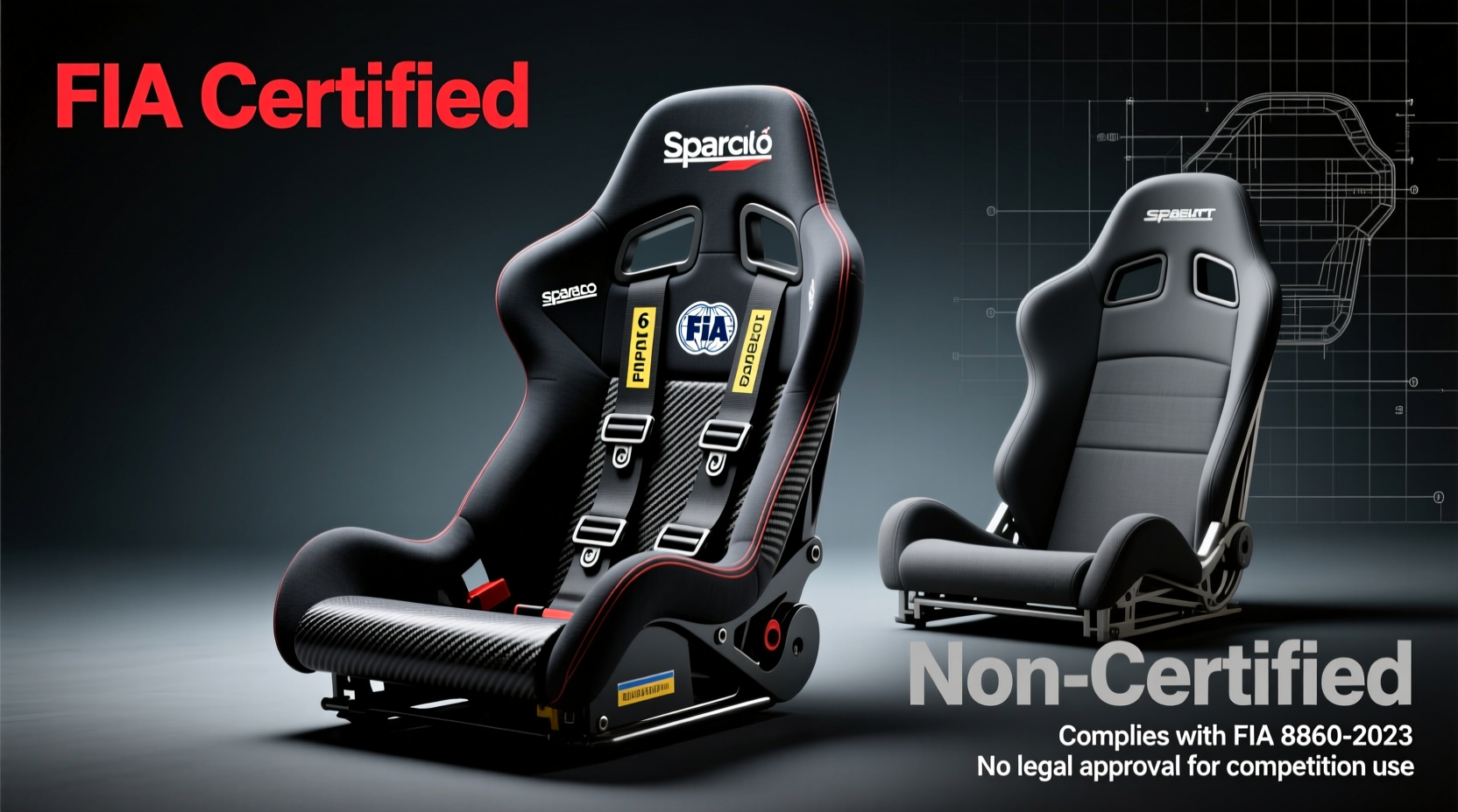 FIA vs Non-Certified Racing Seats: Key Safety & Legal Differences