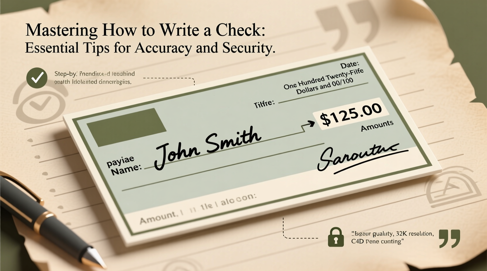 Mastering How To Write A Check Essential Tips For Accuracy And Security