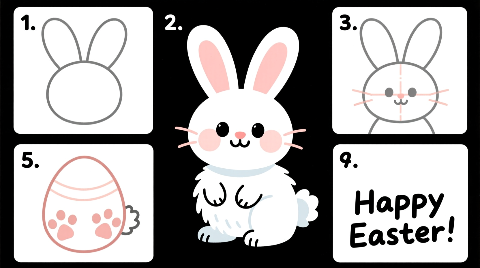 How to Draw an Easter Bunny Step by Step for Beginners