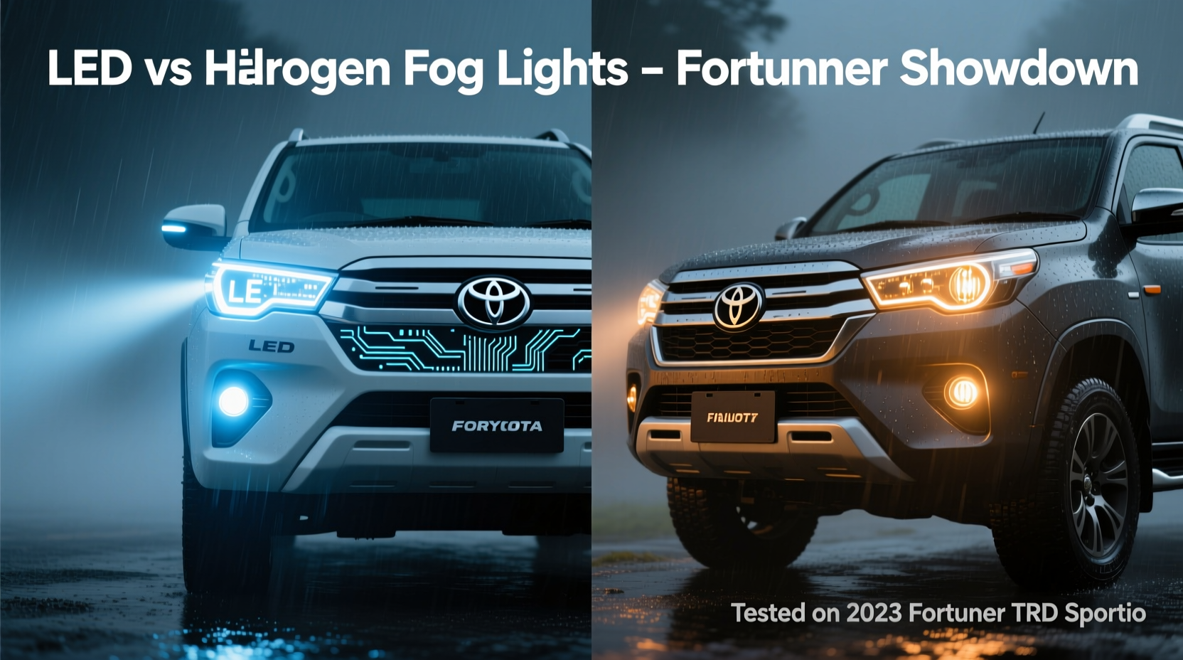 LED vs Halogen Fog Lights for Fortuner: Which Is Better?