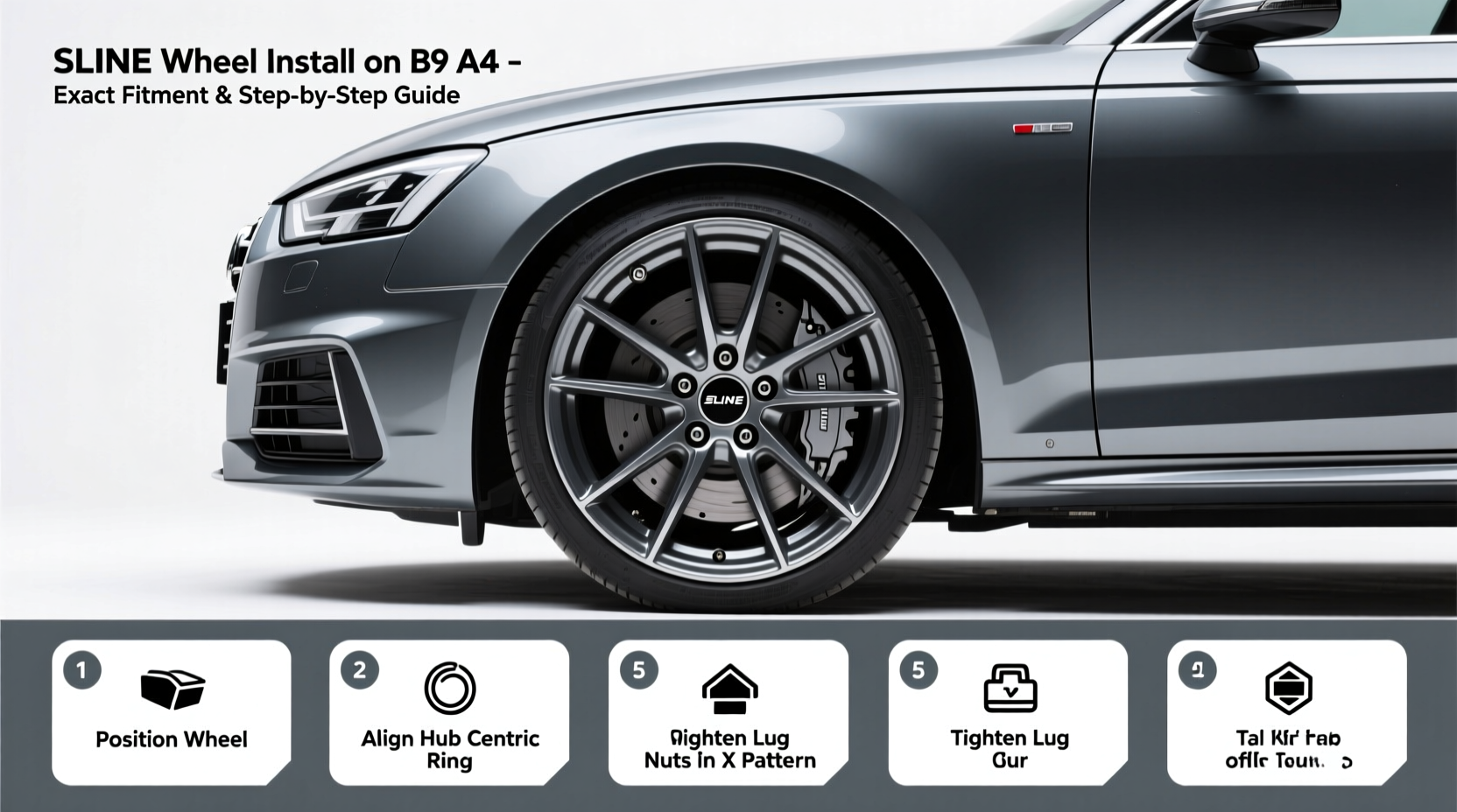 SLINE Wheel Install on B9 A4: Exact Fitment & Step-by-Step Guide