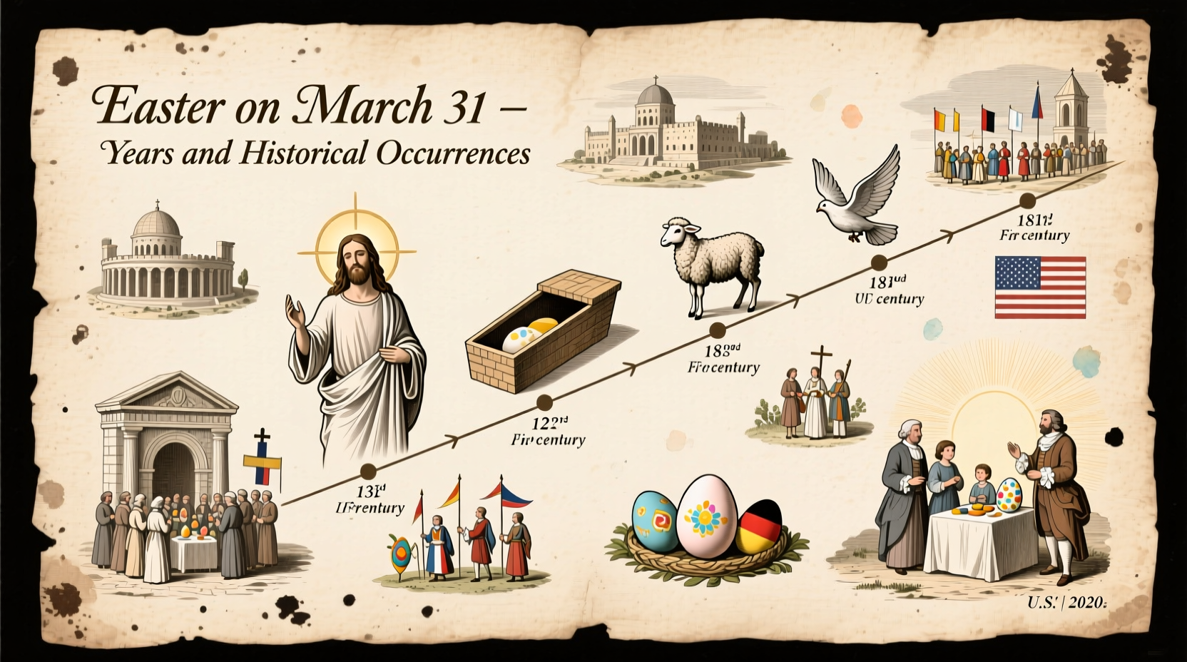 Easter on March 31: Years and Historical Occurrences