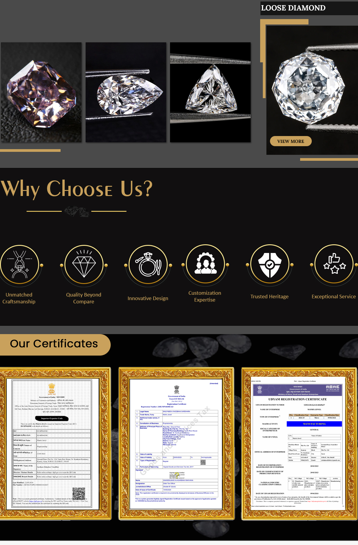 Company Overview - MATRIX JEWEL