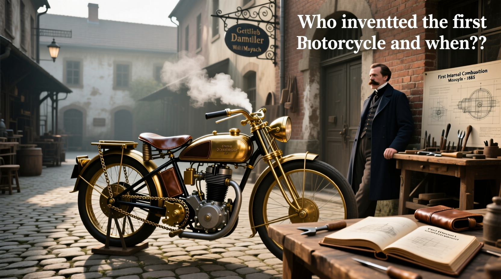 Who Invented the First Motorcycle and When? A Historical Guide