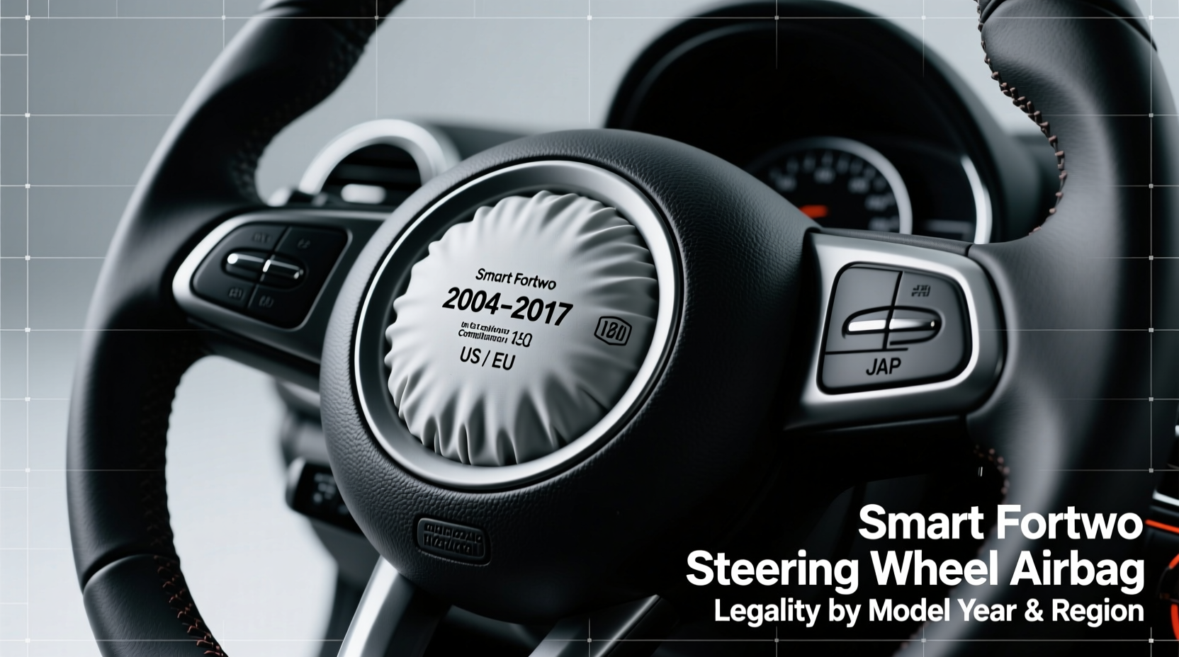 Smart Fortwo Steering Wheel Airbag Legality by Model Year & Region