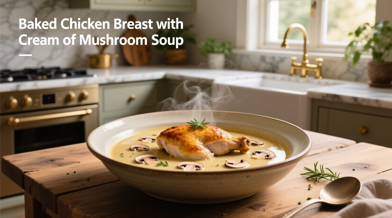How to Make Baked Chicken Breast with Cream of Mushroom Soup