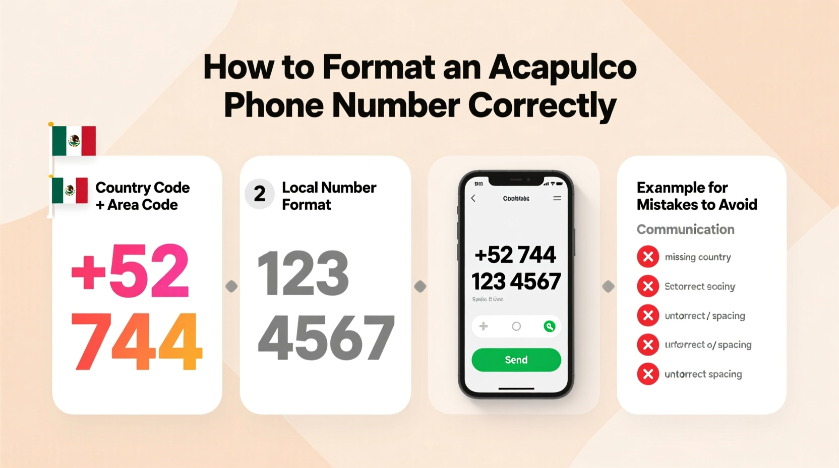 How To Correctly Format And Write An Acapulco Mobile Phone Number For ...