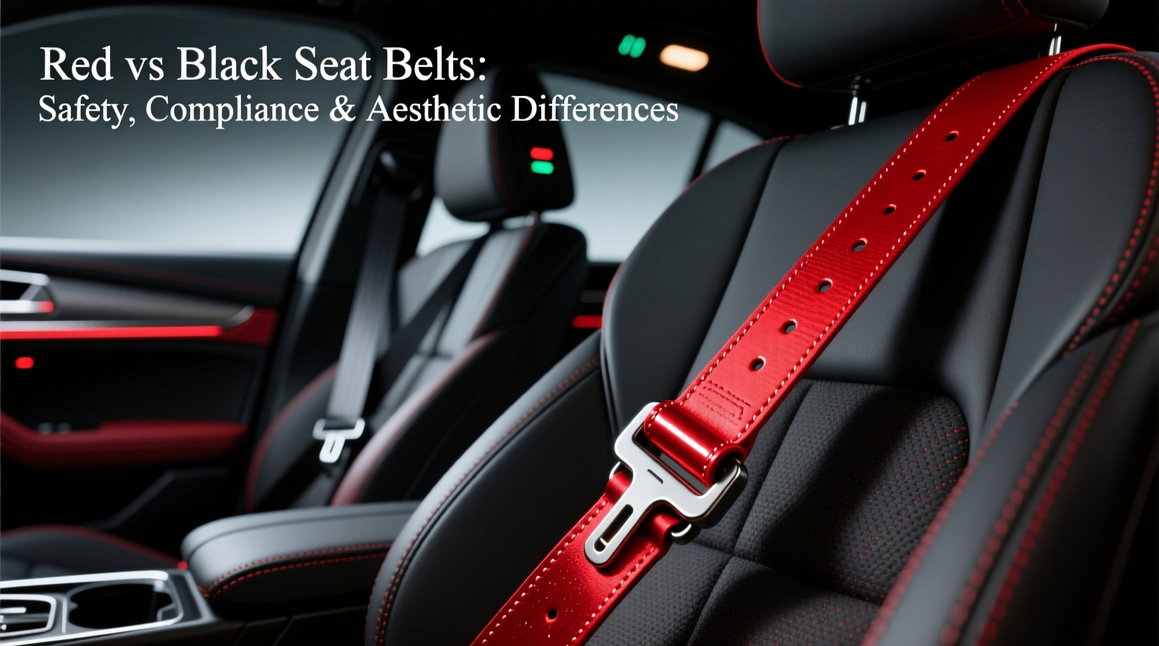 Red vs Black Seat Belts: Safety, Compliance & Aesthetic Differences