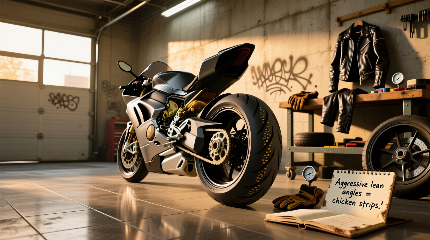 What Do Chicken Strips on a Motorcycle Tire Indicate? A Practical Guide