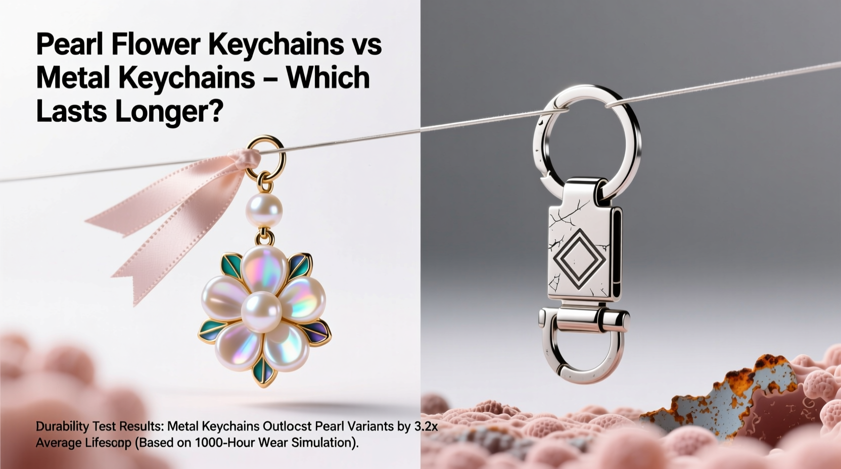 Pearl Flower Keychains Vs Metal Keychains Which One Actually Lasts ...