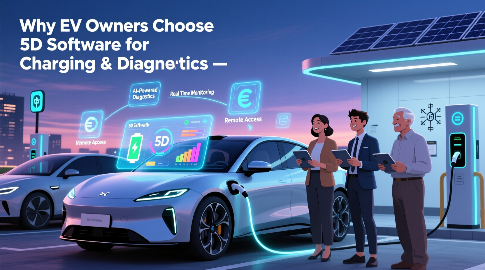 Why EV Owners Choose 5D Software for Charging & Diagnostics