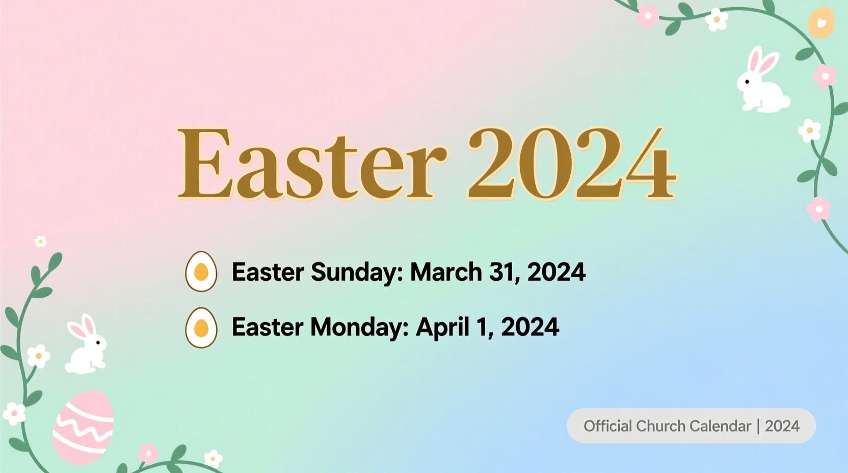 Easter 2024 Dates: When Is Easter Sunday and Monday?