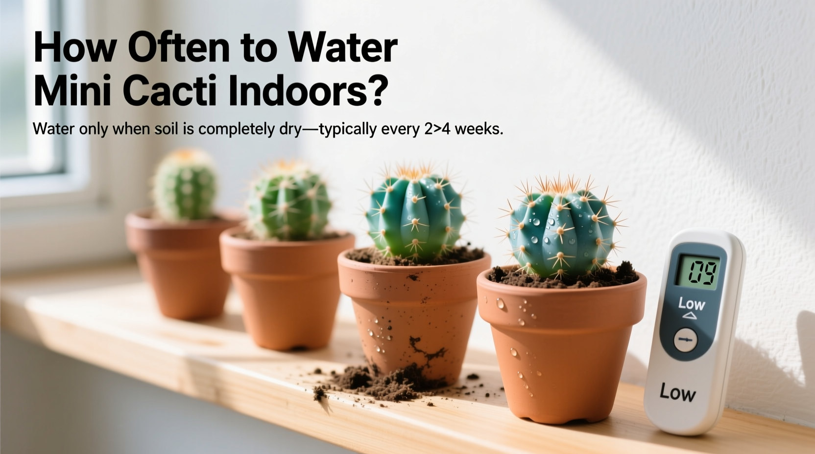How Often to Water Mini Cactus Indoors