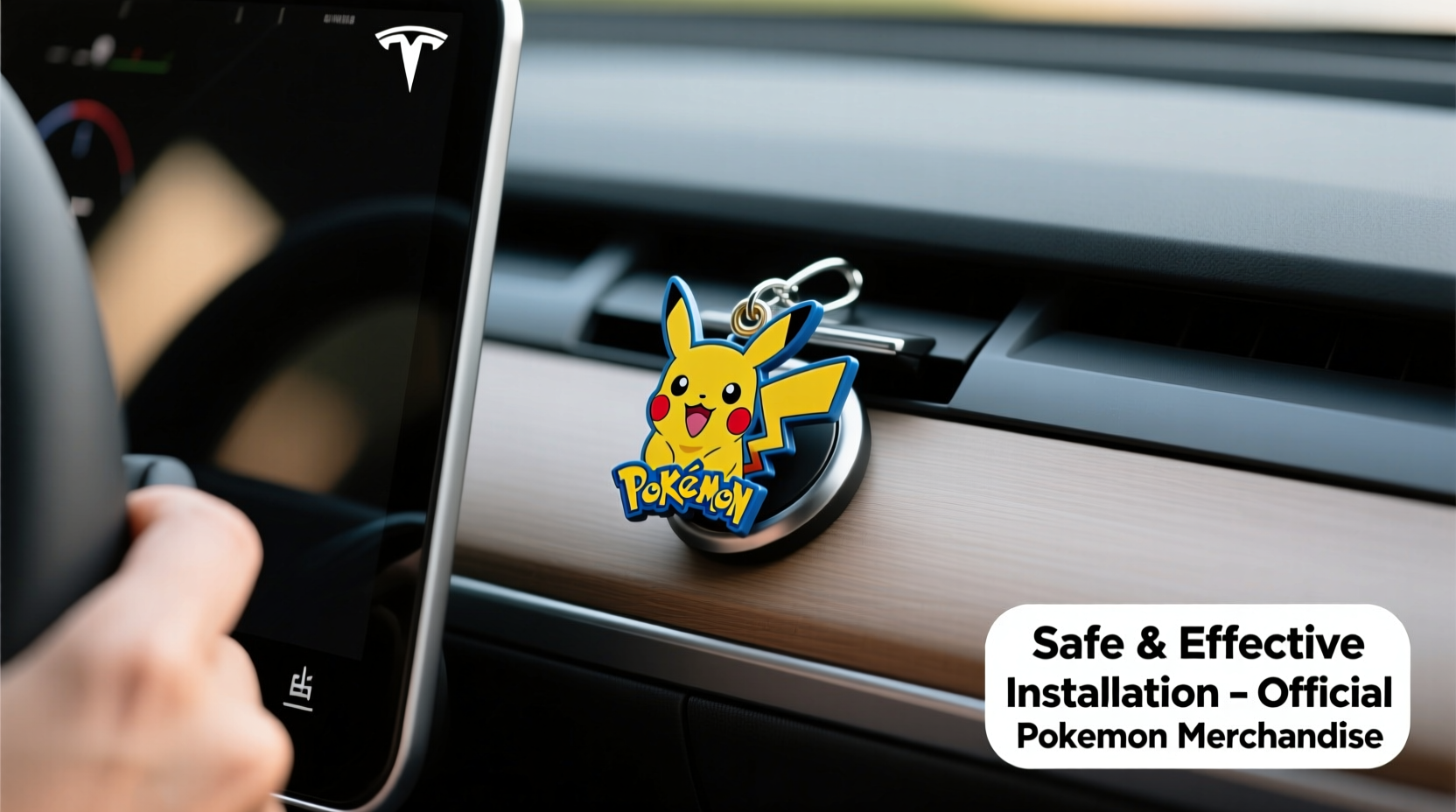 How to Install a Pokémon Car Freshener in a Tesla Safely & Effectively
