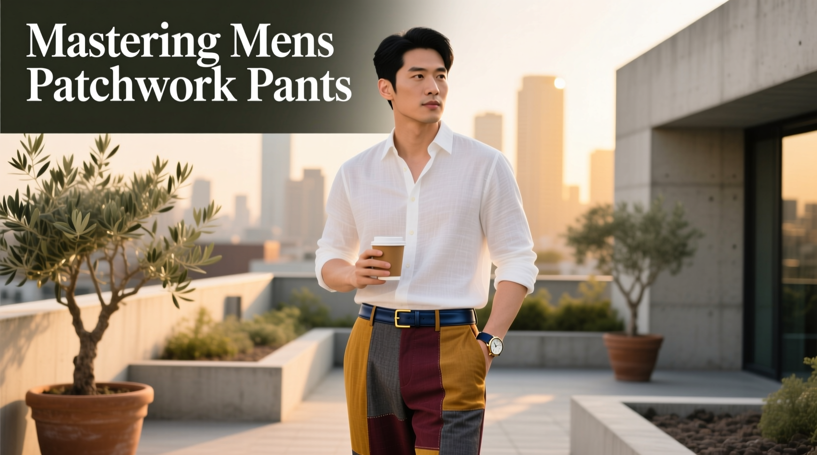 Mastering Mens Patchwork Pants Stylish Top Pairings For Every Occasion