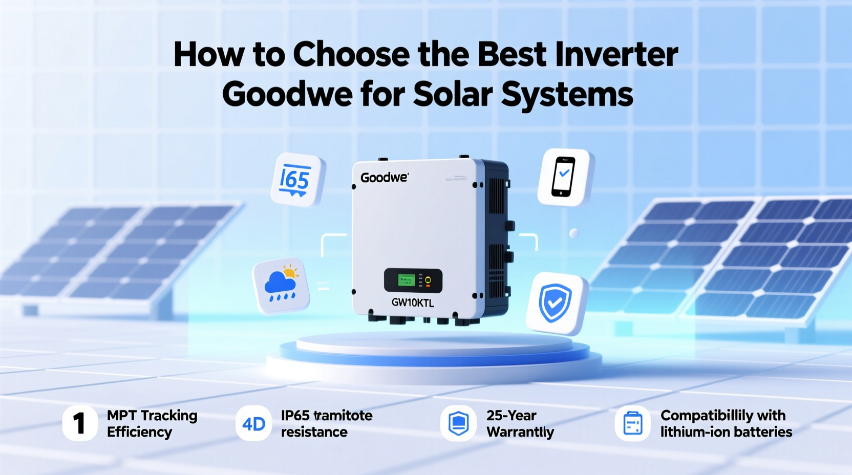 How to Choose the Best Inverter Goodwe for Solar Systems
