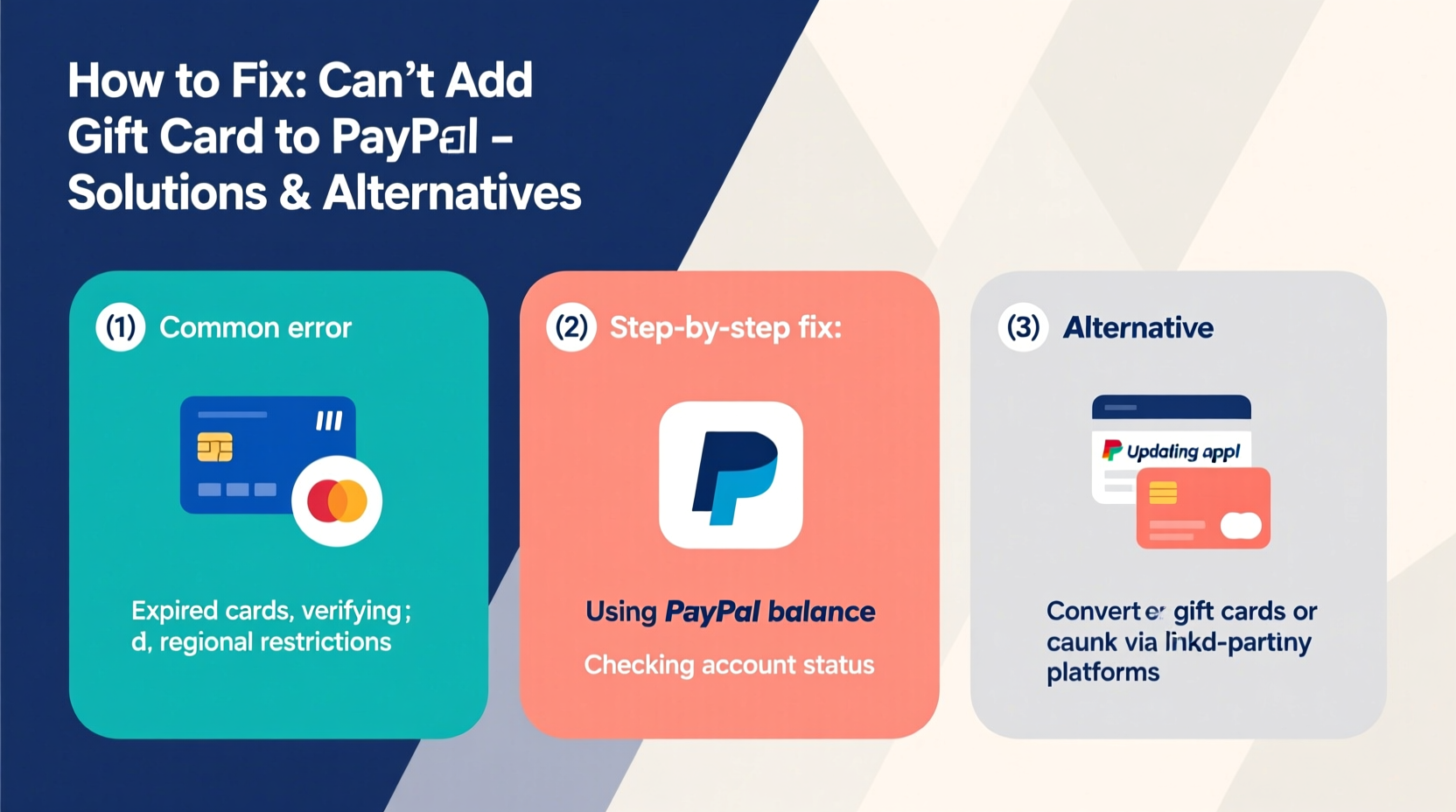 Can't Add Gift Card To Paypal Fixes And Alternatives