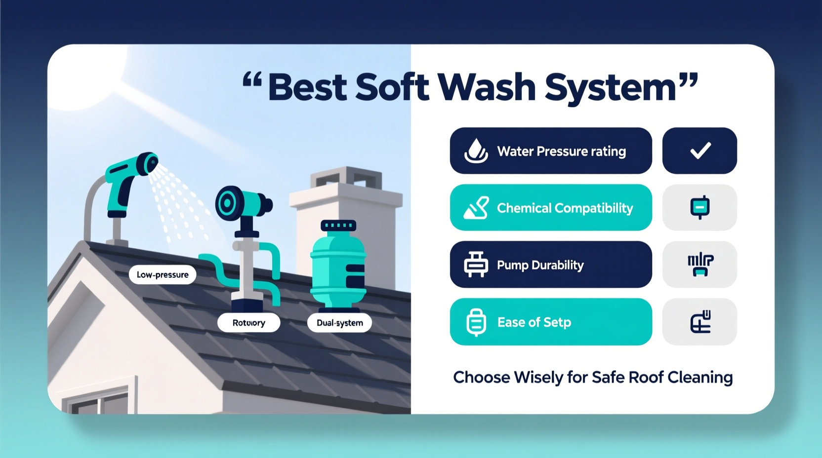 How to Choose the Best Soft Wash System for Roof Cleaning