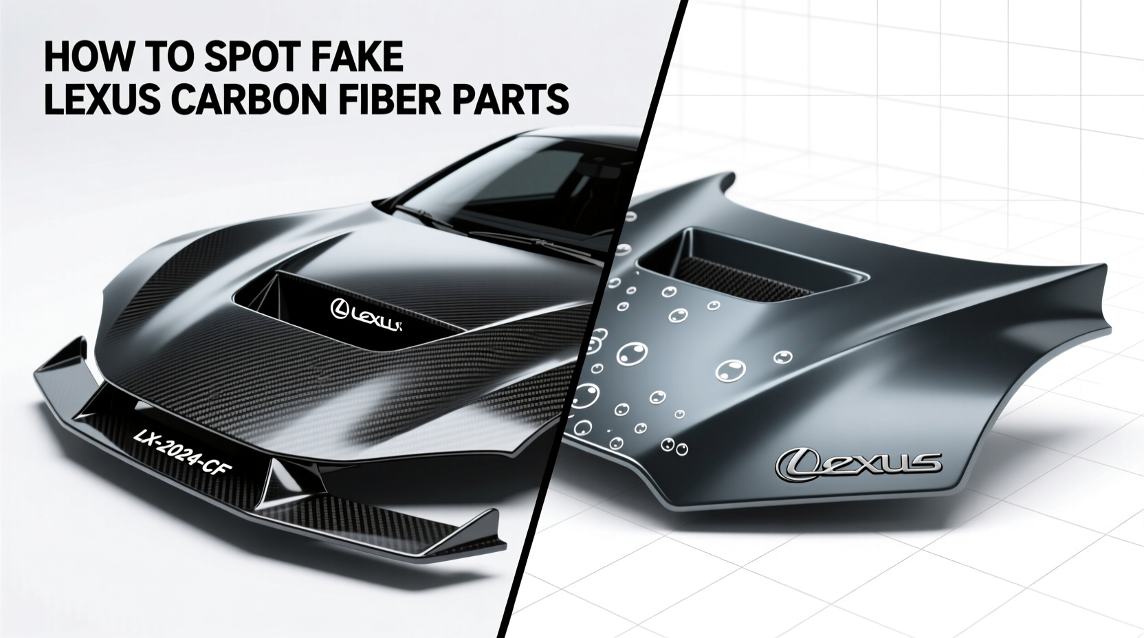 How to Spot Fake Lexus Carbon Fiber Parts