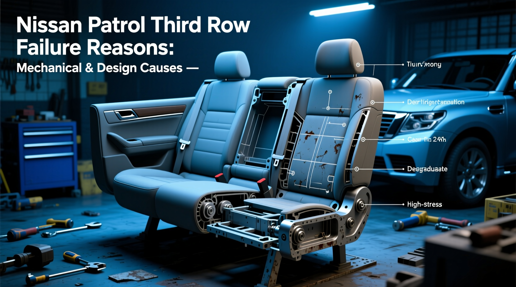 Nissan Patrol Third Row Failure Reasons: Mechanical & Design Causes