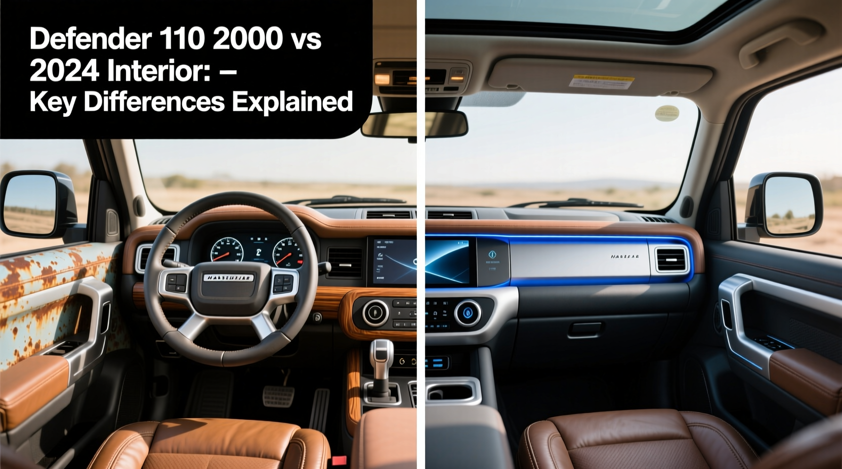 Defender 110 2000 vs 2024 Interior: Key Differences Explained