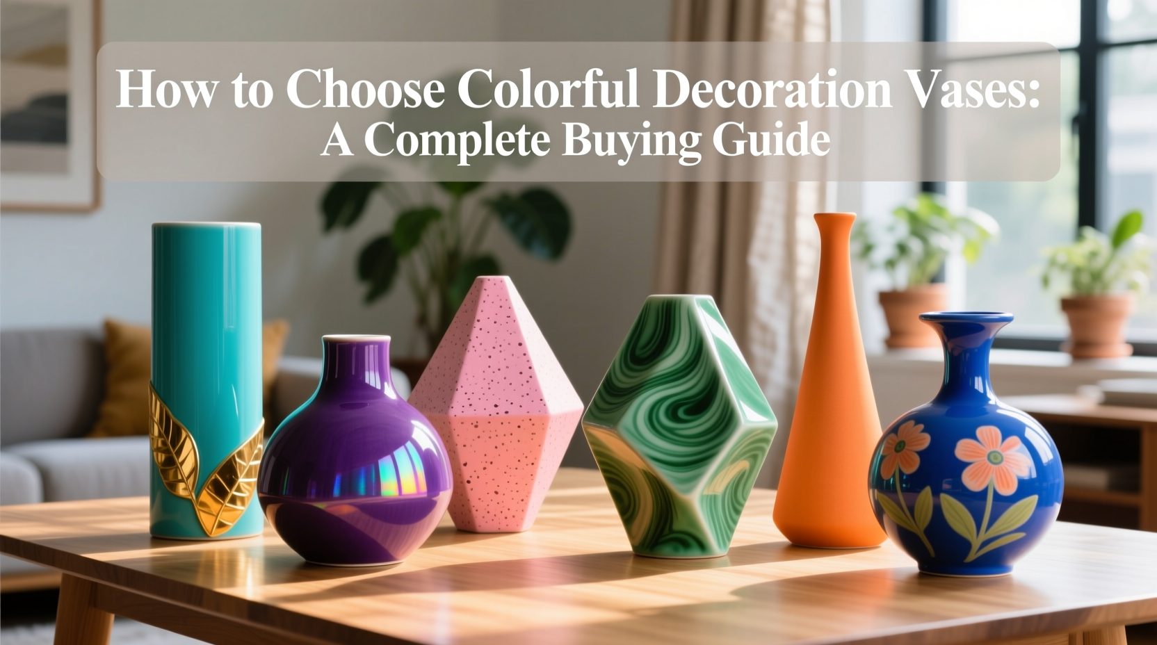 How to Choose Colorful Decoration Vases: A Complete Buying Guide