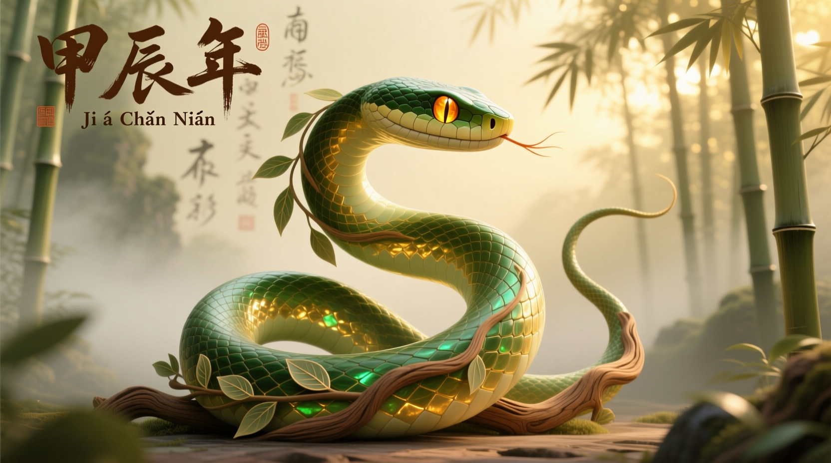 Chinese New Year Animal for March 2025: The Wood Snake