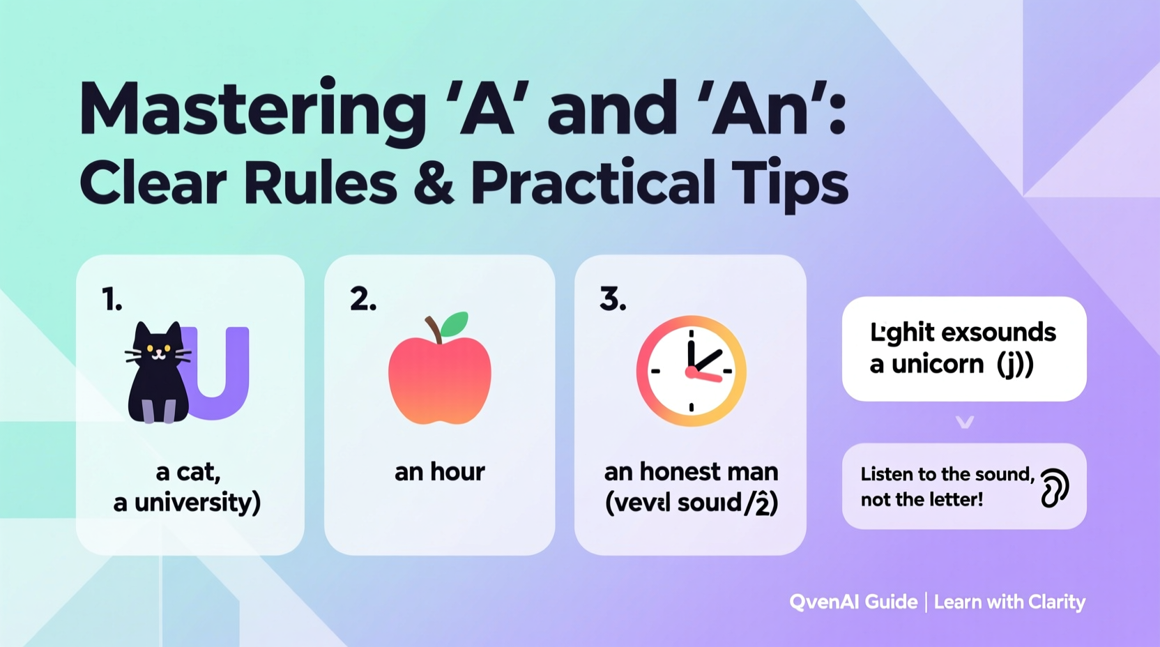 Mastering The Use Of A And An In Sentences Clear Rules And Practical Tips