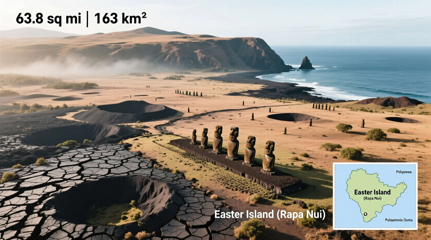 How Big Is Easter Island in Square Miles?