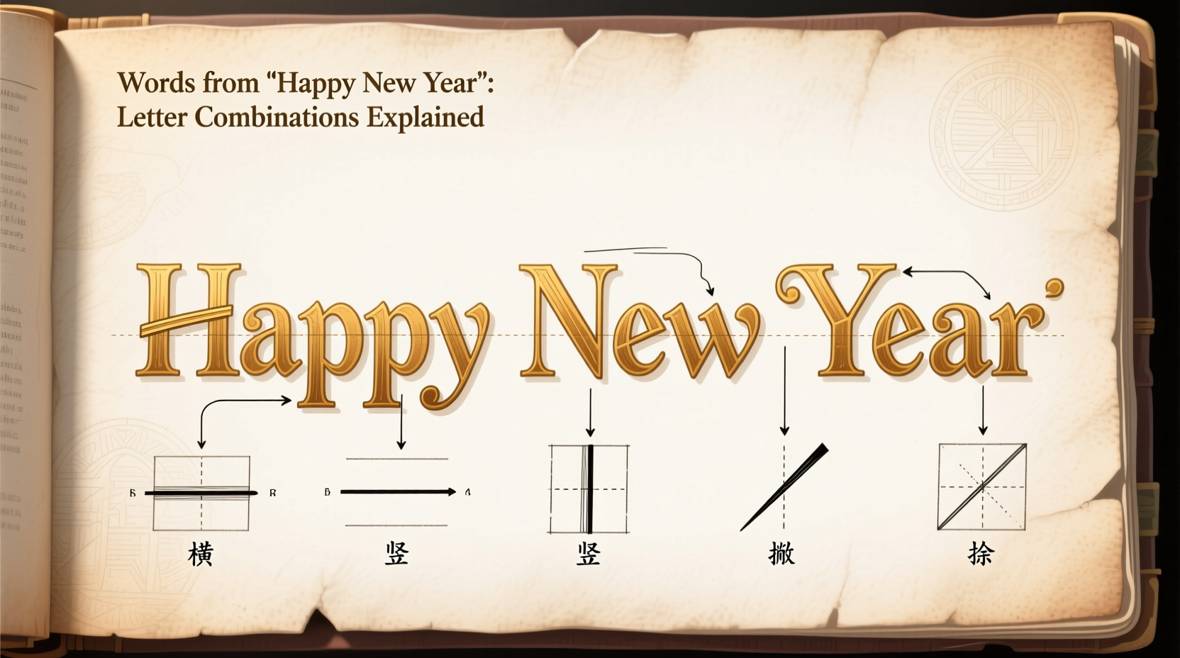 Words from 'Happy New Year': Letter Combinations Explained
