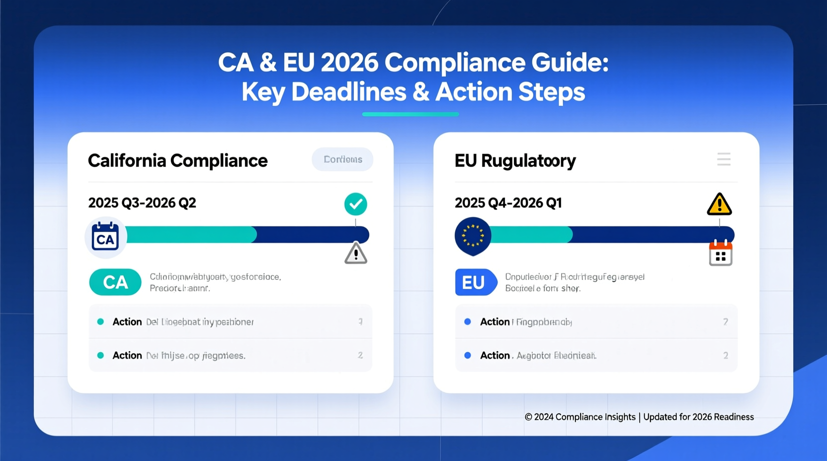 CA & EU 2026 Compliance Guide: Key Deadlines & Action Steps