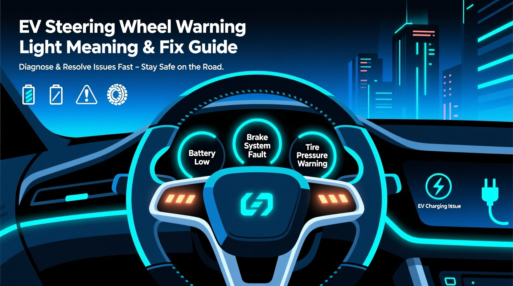 EV Steering Wheel Warning Light Meaning & Fix Guide