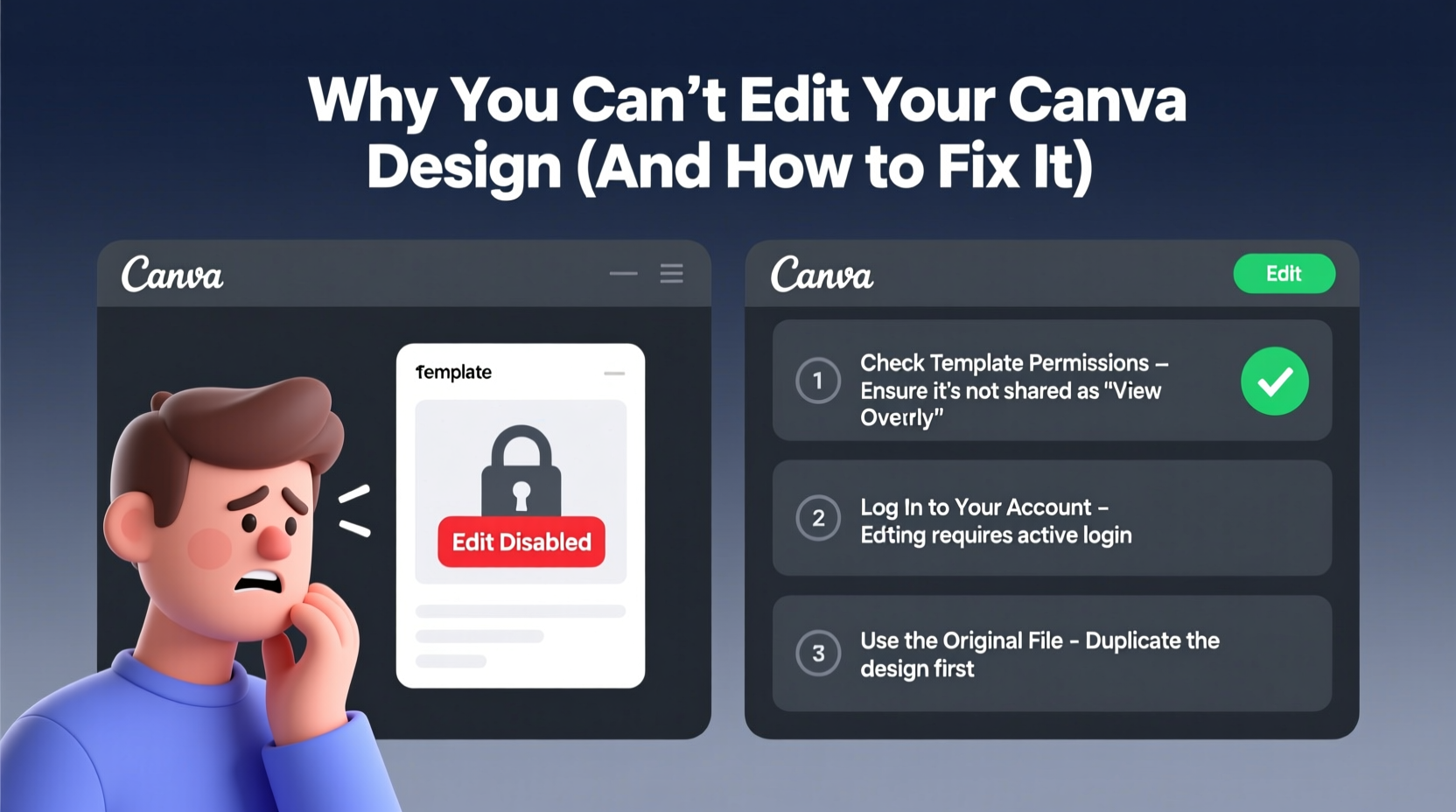 Can't Edit Your Canva Design Here's Why How To Fix It