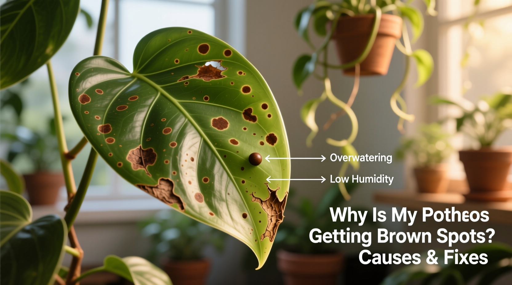 Why Is My Pothos Getting Brown Spots? Causes & Fixes