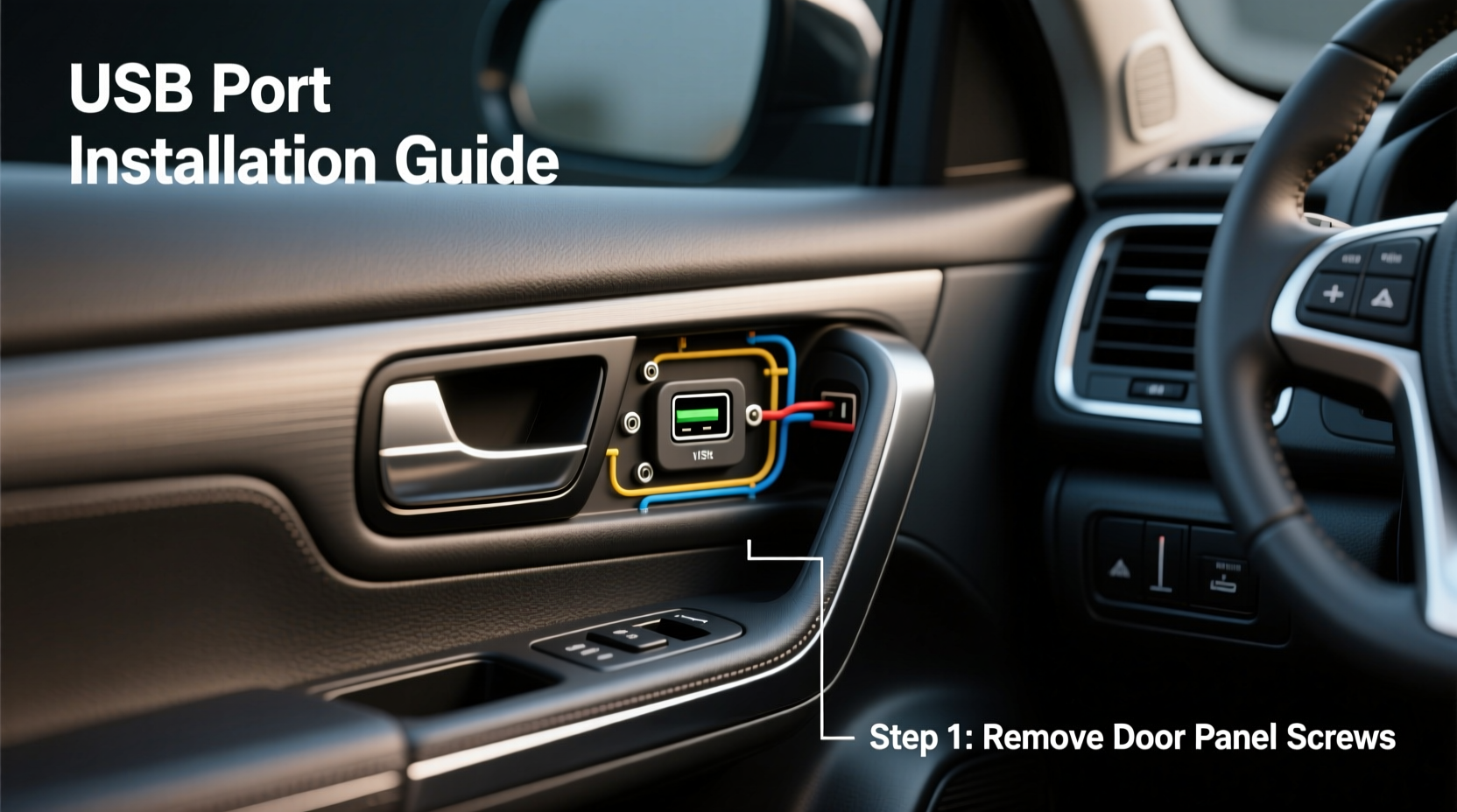 Hilux Vigo Door Panel USB Installation Guide