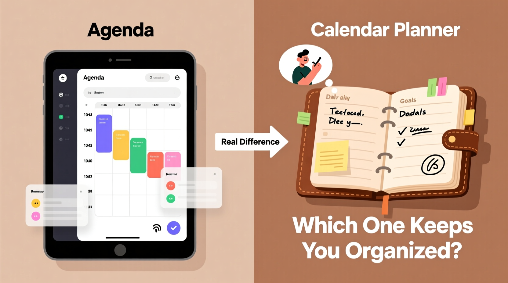 Agenda Calendar Planner Whats The Real Difference And Which One ...