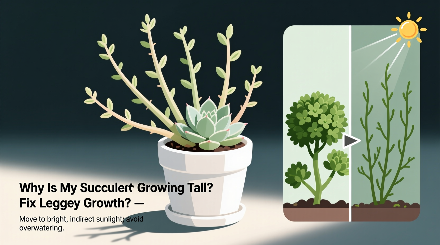 Why Is My Succulent Growing Tall Fix Leggy Growth