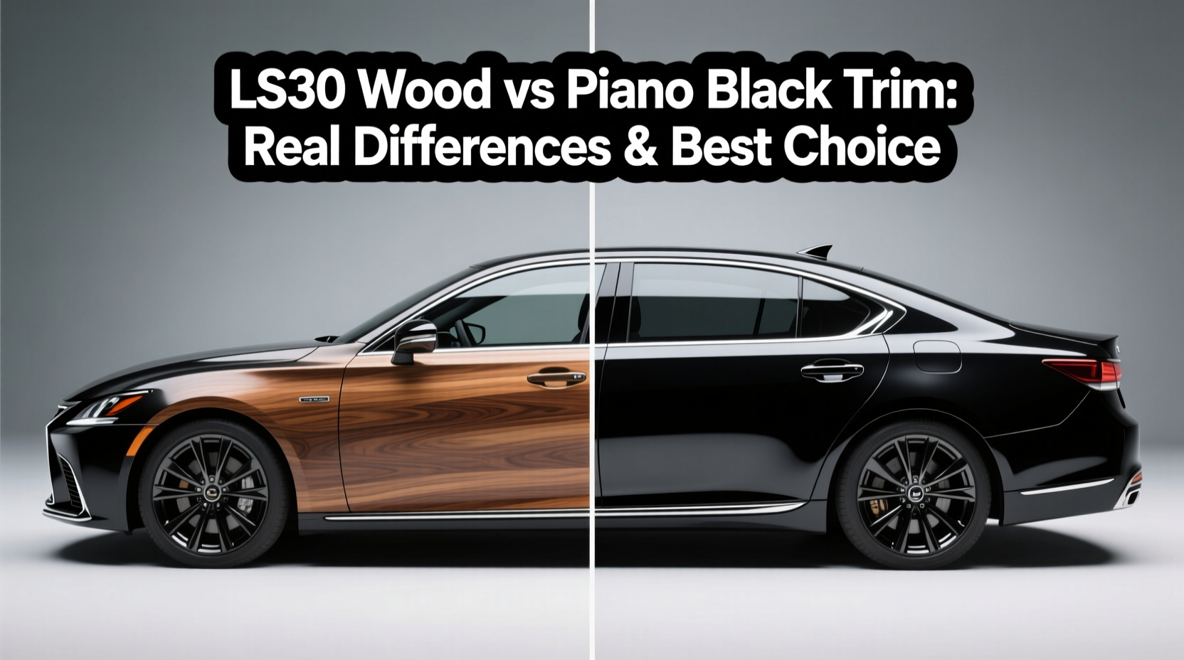 LS430 Wood vs Piano Black Trim: Real Differences & Best Choice