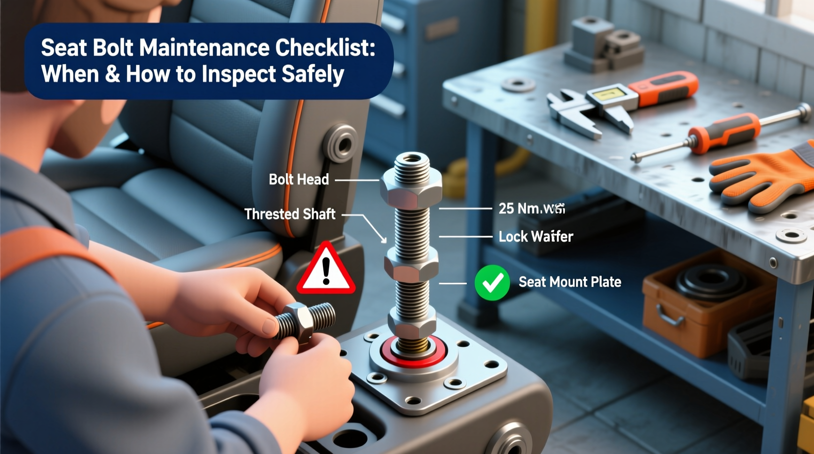 Seat Bolt Maintenance Checklist: When & How to Inspect Safely